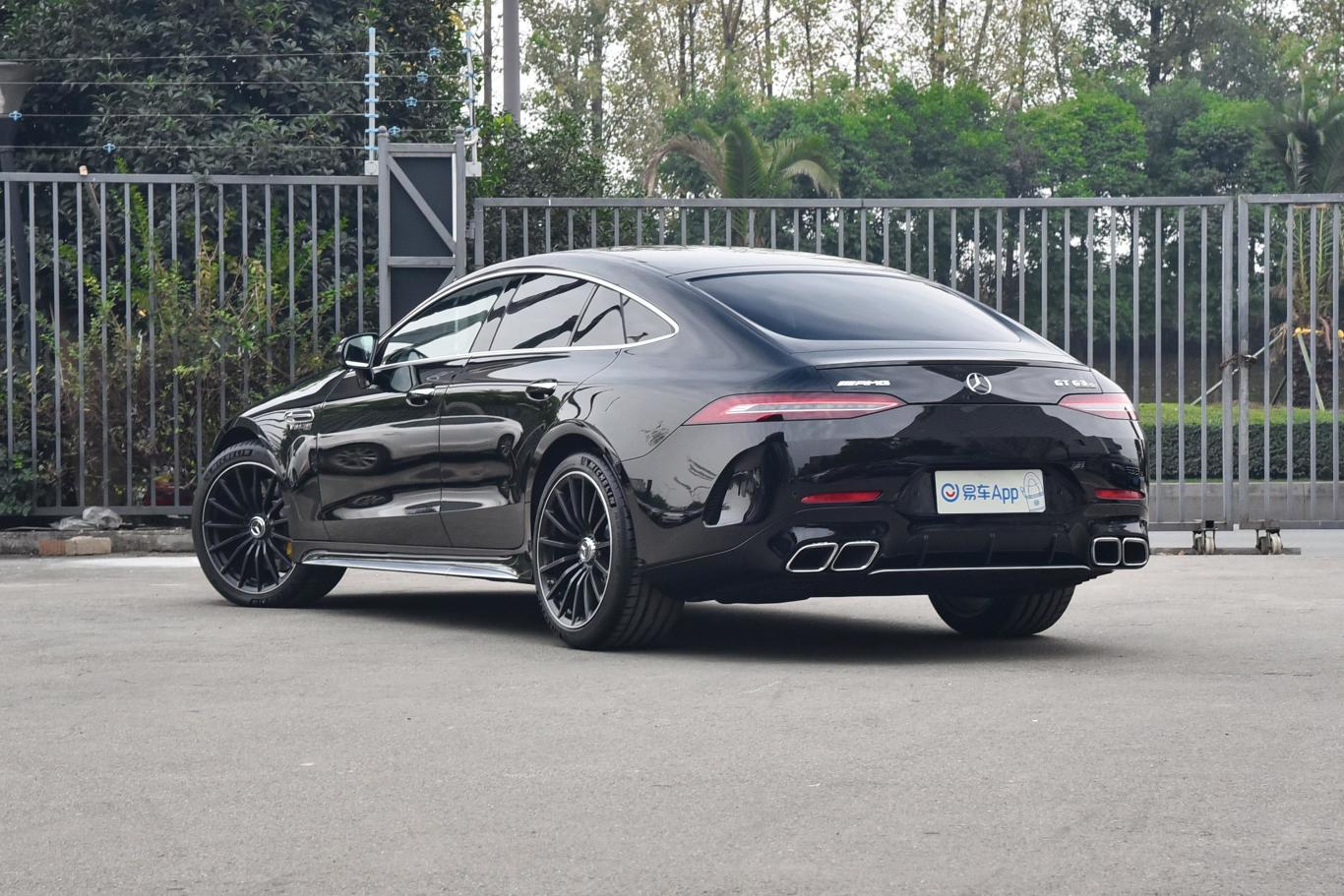 【奔驰GT AMGAMG GT 63 S 4MATIC+ 四门跑车侧后45度车头向左水平图片-汽车图片大全】-易车