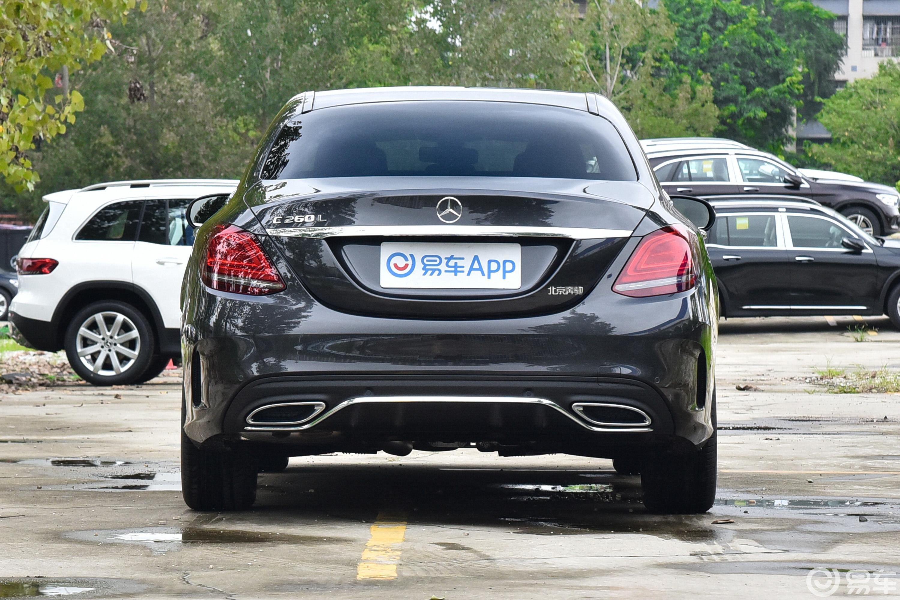 【奔驰C级C 260 L 运动版正后水平图片-汽车图片大全】-易车