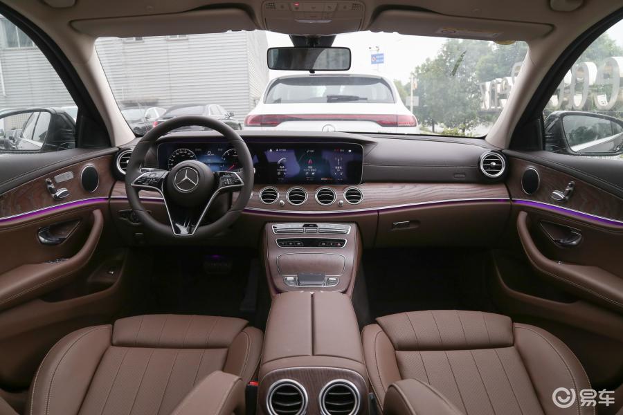 【奔驰E级2021款E 260 L内饰全景正拍汽车图片-汽车图片大全】-易车