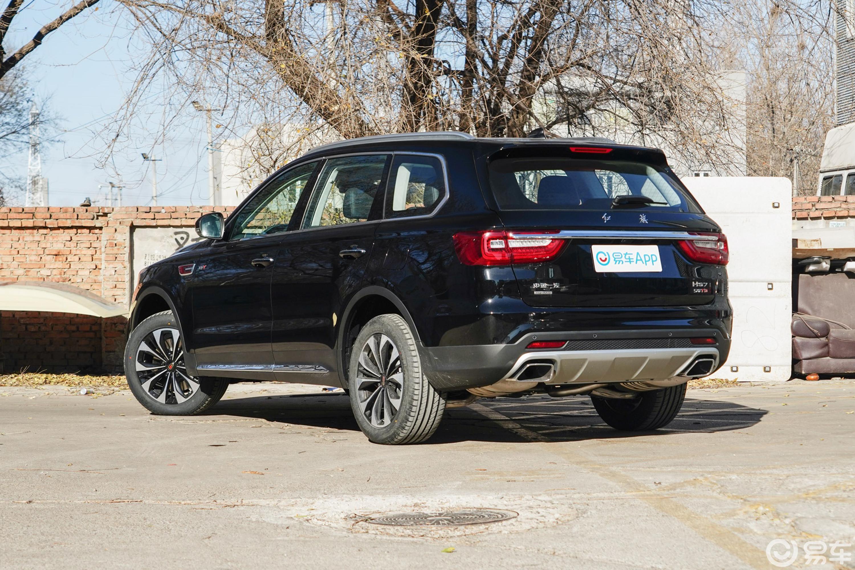 【红旗HS73.0T 手自一体 四驱 智联旗悦版侧后45度车头向左水平图片-汽车图片大全】-易车