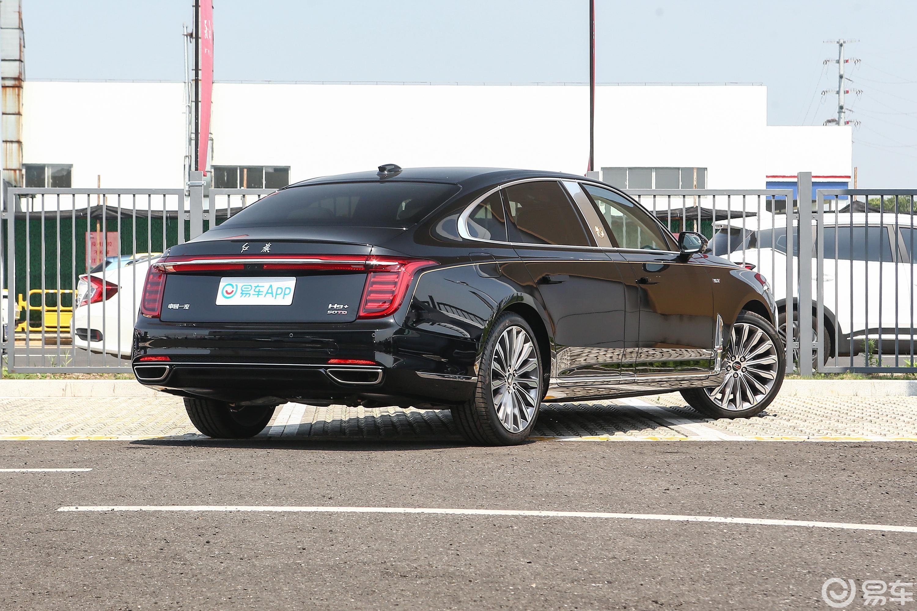 【红旗H93.0T H9+ 卓越定制版侧后45度车头向右水平图片-汽车图片大全】-易车