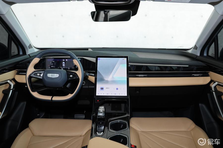 【博越L2023款2.0T 旗舰型内饰全景正拍汽车图片-汽车图片大全】-易车