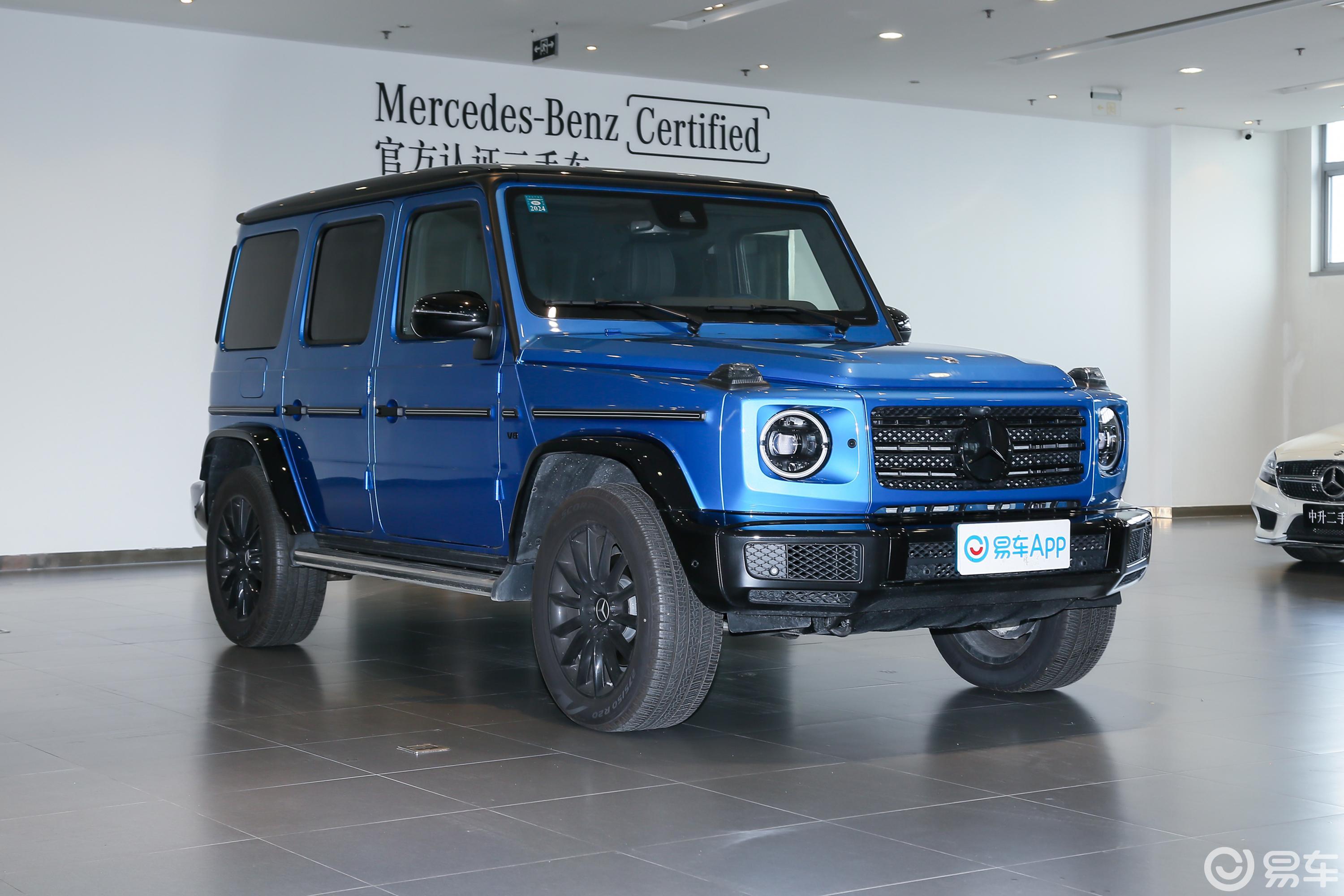 【奔驰G级G 500侧前45度车头向右水平图片-汽车图片大全】-易车