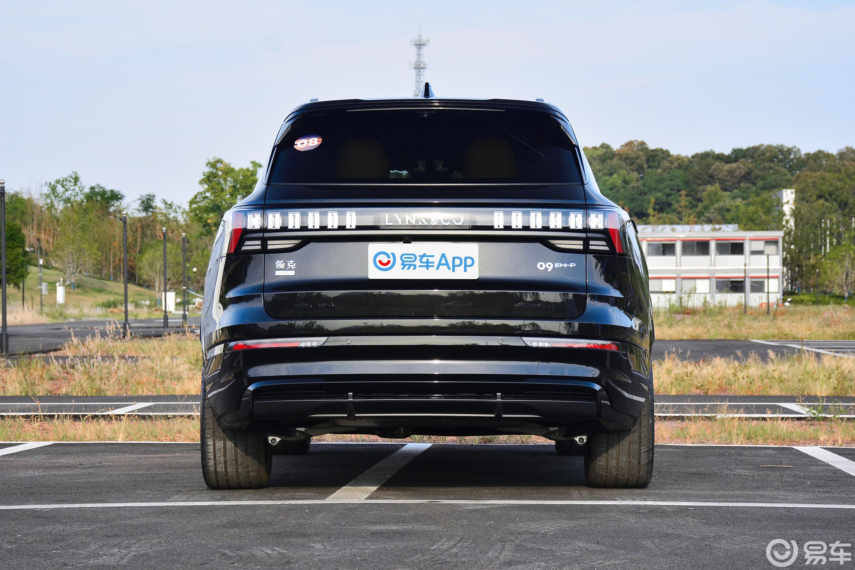 【领克09 PHEVEM-P 2.0T 190km 远航版AM 7座正后水平图片-汽车图片大全】-易车