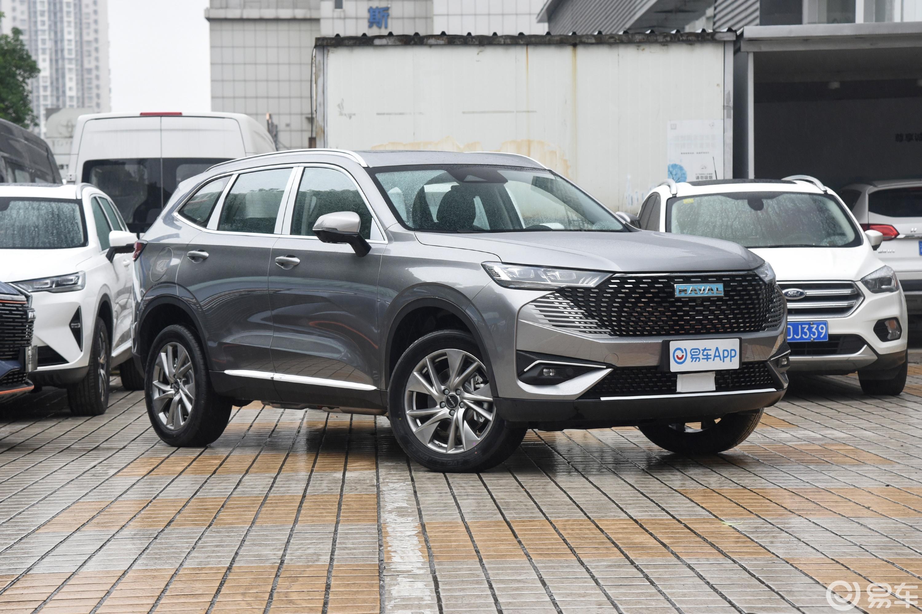 【哈弗H6 DHT-PHEV1.5T 110km 悦行版侧前45度车头向右水平图片-汽车图片大全】-易车