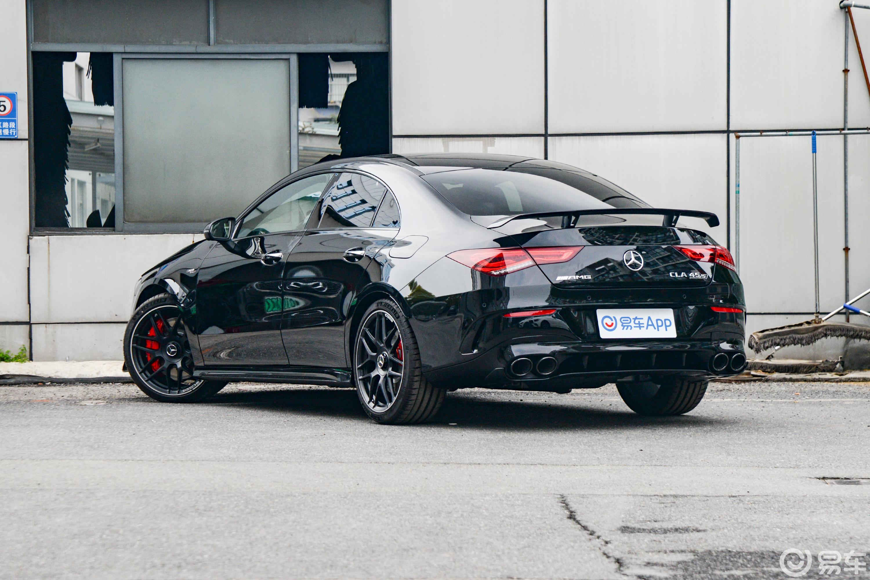 【奔驰CLA级 AMGAMG CLA 45 S 4MATIC+侧后45度车头向左水平图片-汽车图片大全】-易车