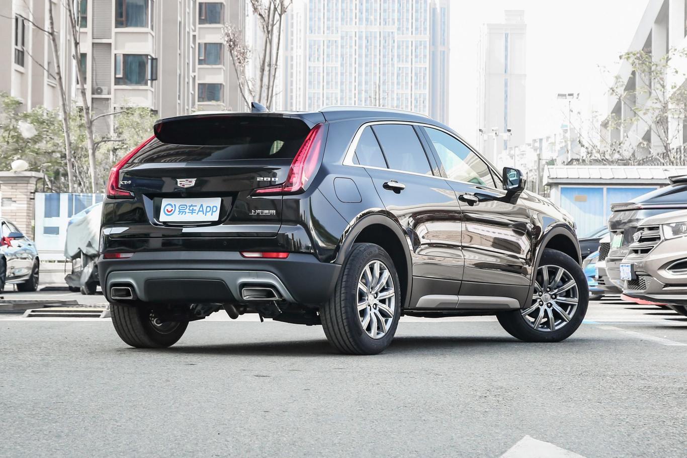 【凯迪拉克XT428T 两驱尊贵型侧后45度车头向右水平图片-汽车图片大全】-易车