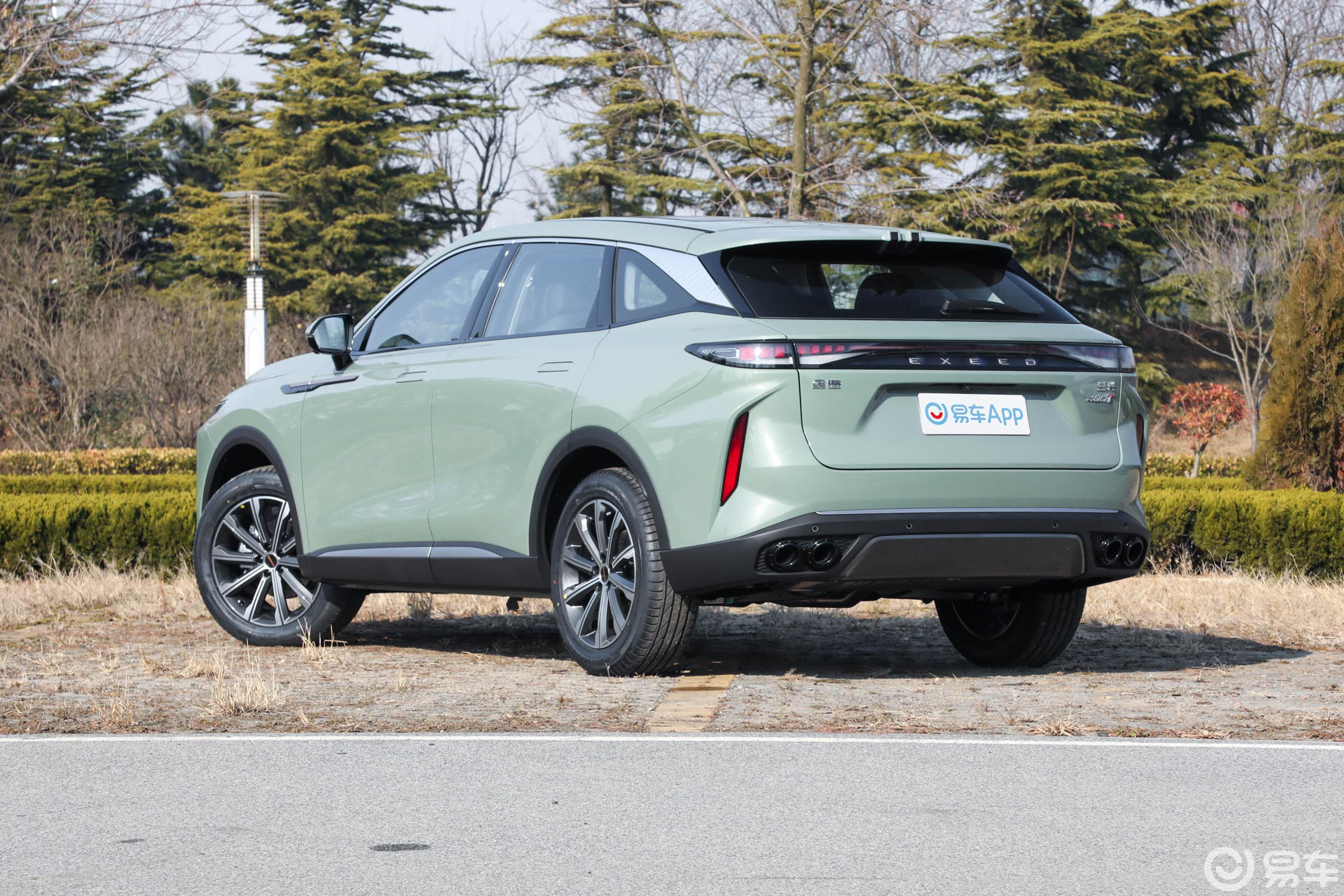 【星途瑶光400T 两驱试装车侧后45度车头向左水平图片-汽车图片大全】-易车