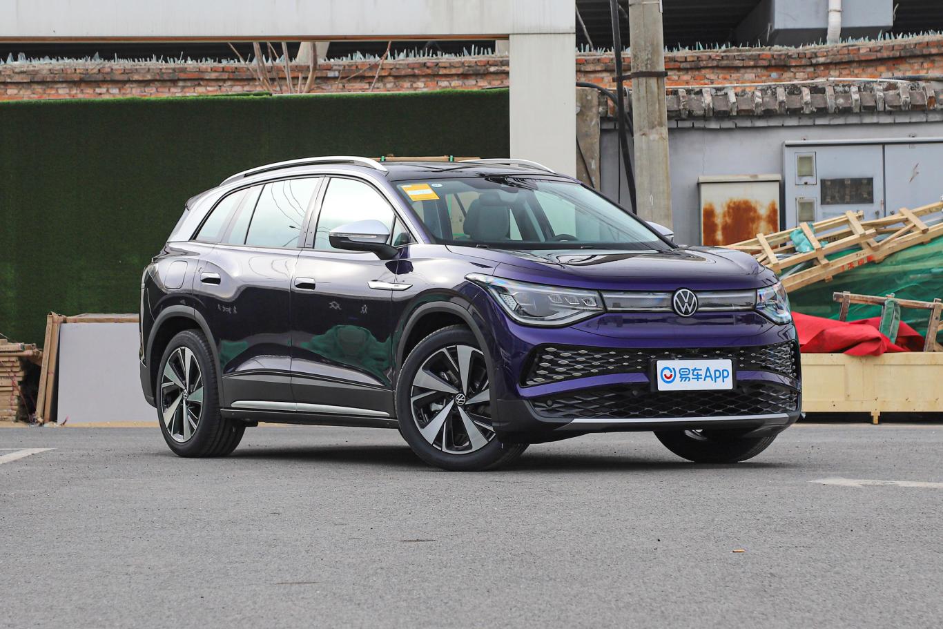 【ID.6 X617km 极智长续航版 7座侧前45度车头向右水平图片-汽车图片大全】-易车