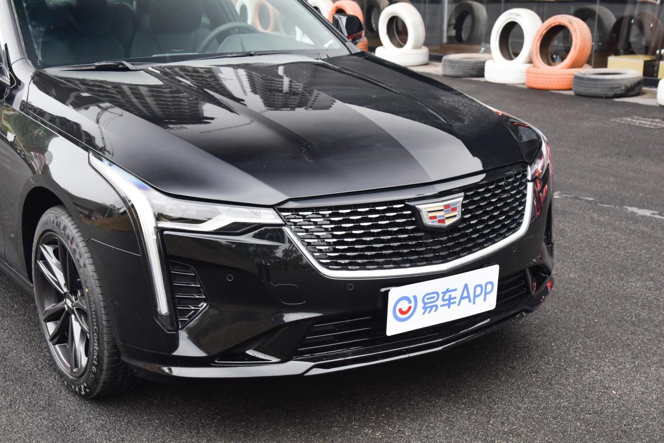 【凯迪拉克CT425T 豪华版前格栅侧俯拍图片-汽车图片大全】-易车