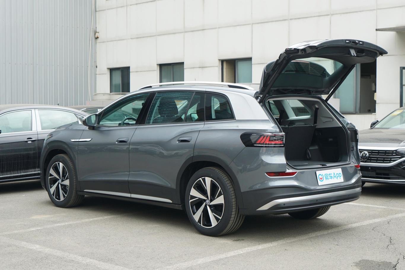 【ID.6 X617km 纯净长续航版 7座后备厢开启45度侧拍图片-汽车图片大全】-易车