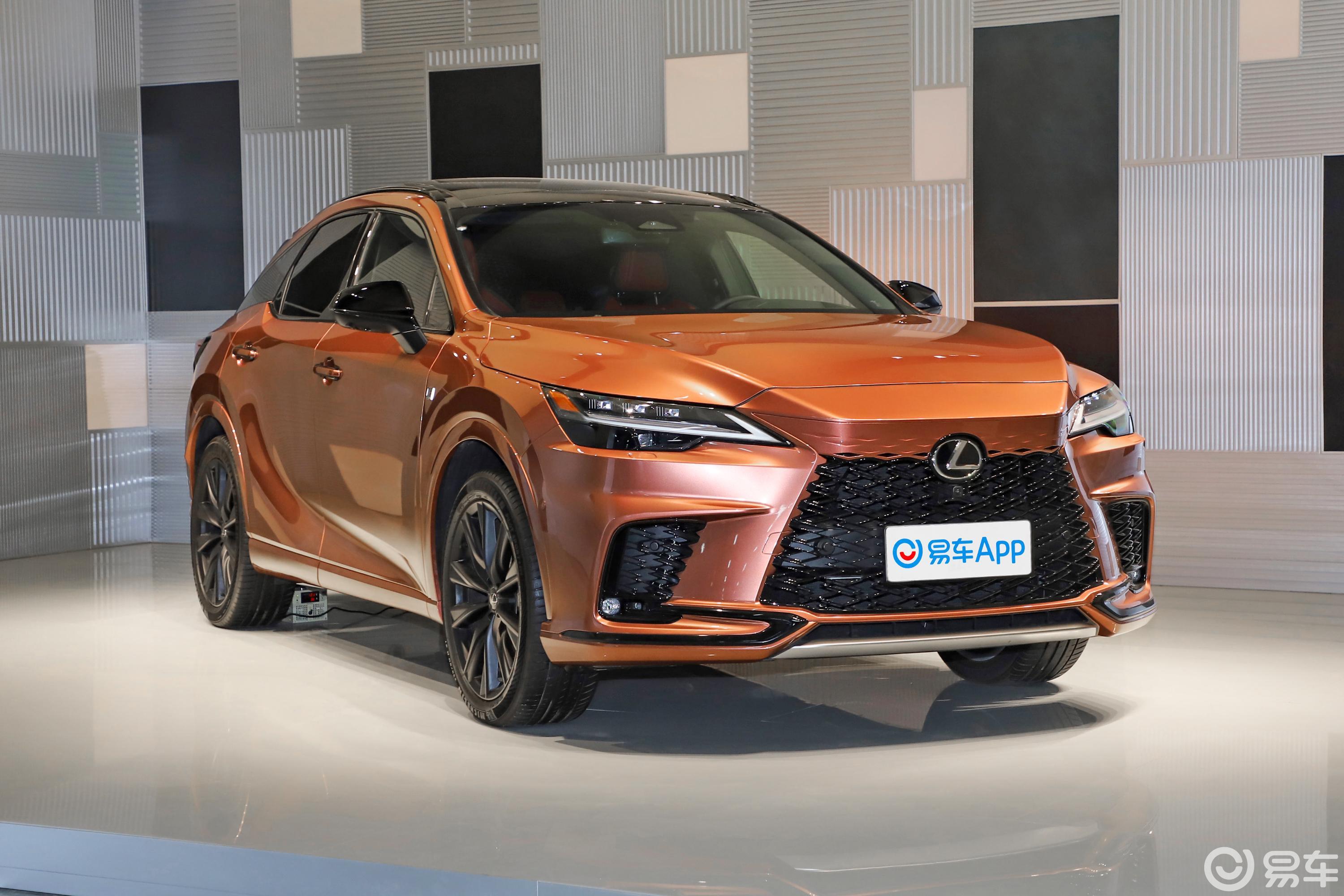 【雷克萨斯RX500h 四驱F SPORT Performance侧前45度车头向右水平图片-汽车图片大全】-易车