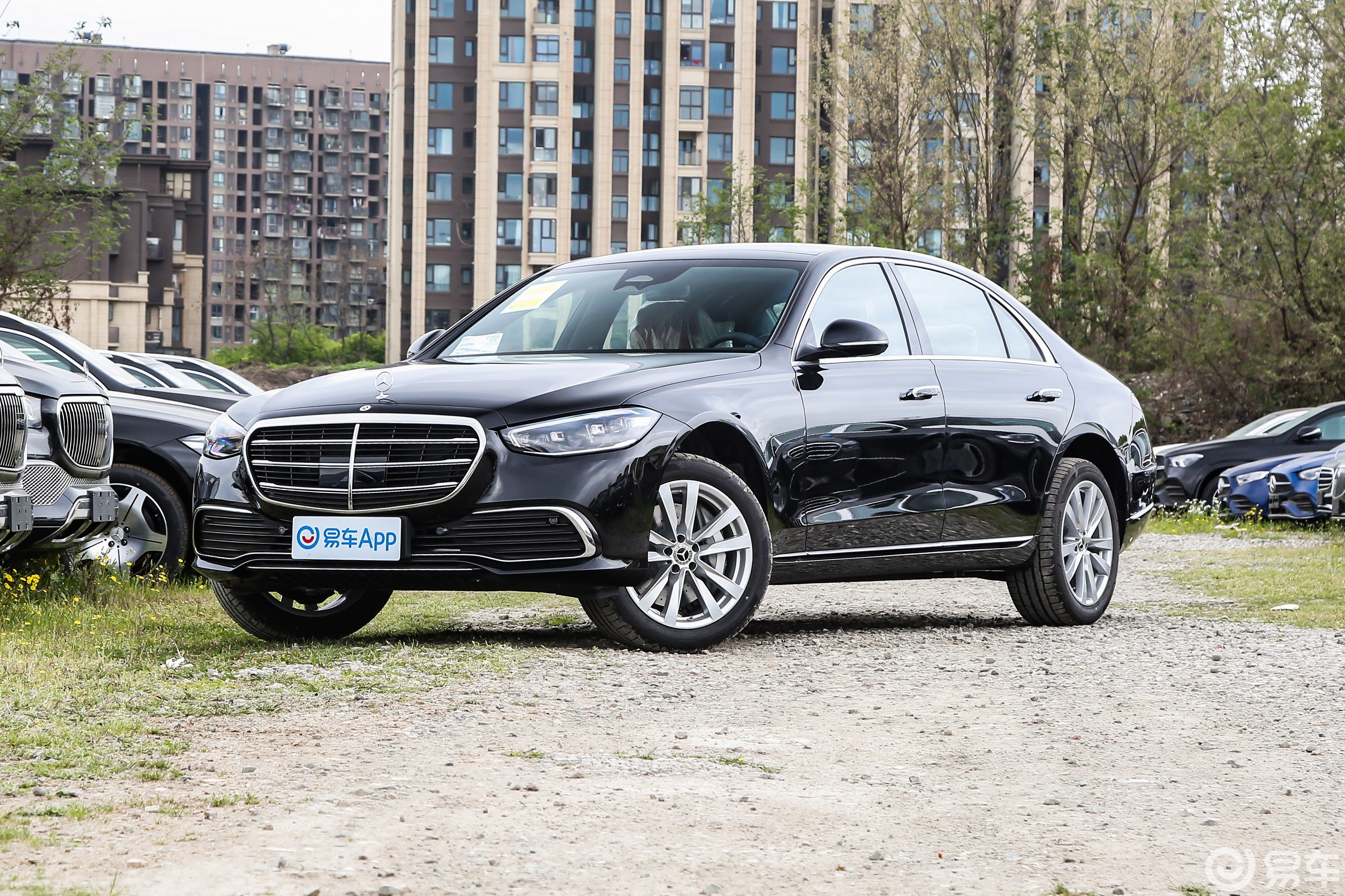 【奔驰S级改款 S 400 L 商务型侧前45度车头向左水平图片-汽车图片大全】-易车