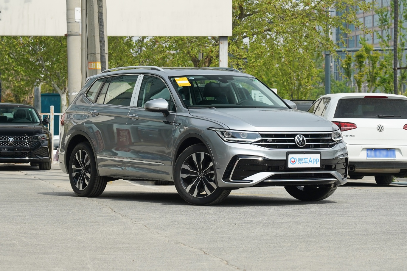 【途观L改款 380TSI 四驱R-Line越享版 7座侧前45度车头向右水平图片-汽车图片大全】-易车