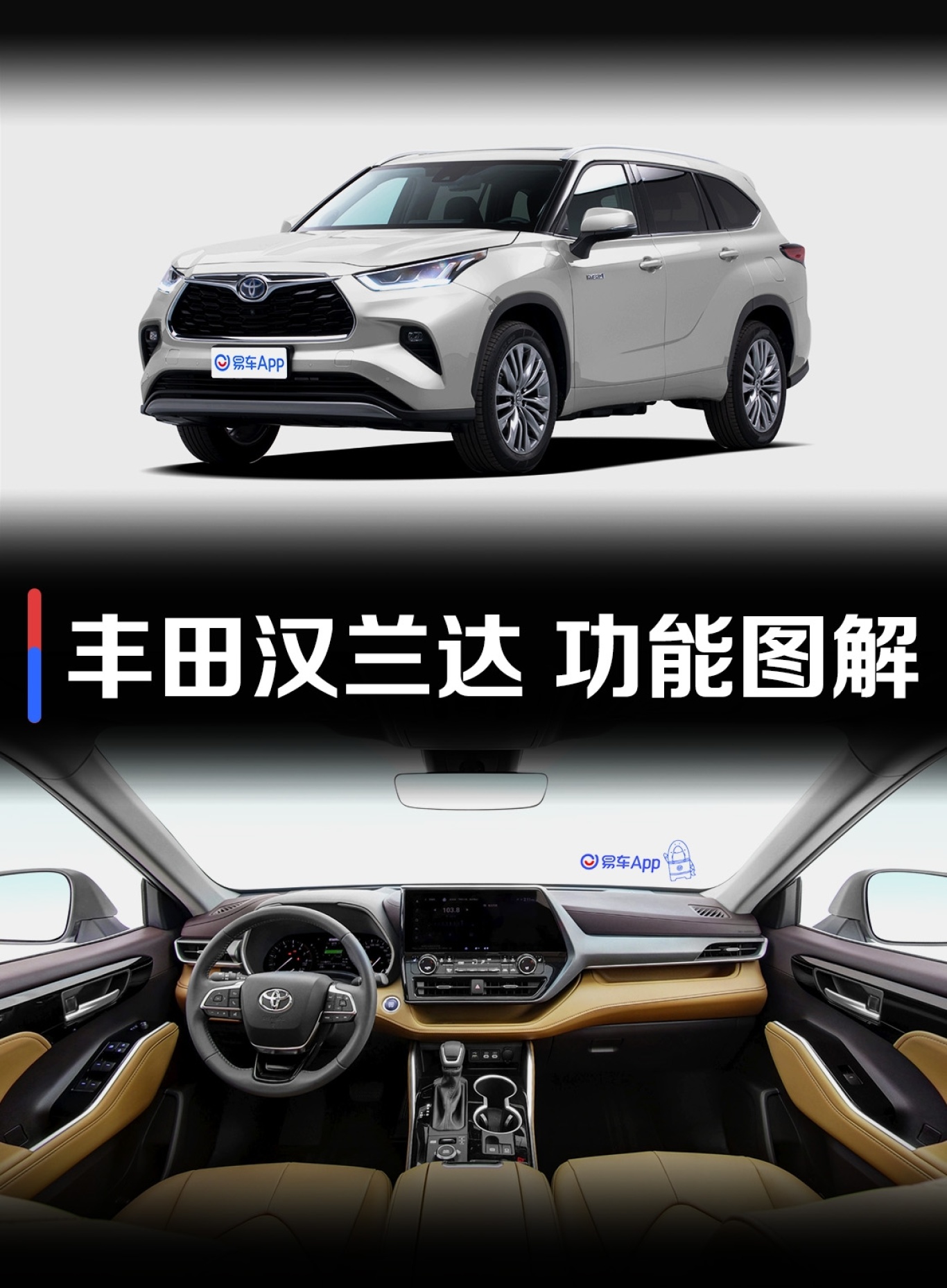 【汉兰达双擎 2.5L 四驱尊贵版 7座图片-汽车图片大全】-易车