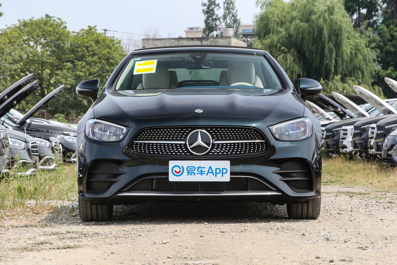 【奔驰E级(进口)改款 E 260 4MATIC 敞篷轿跑车正前水平图片-汽车图片大全】-易车