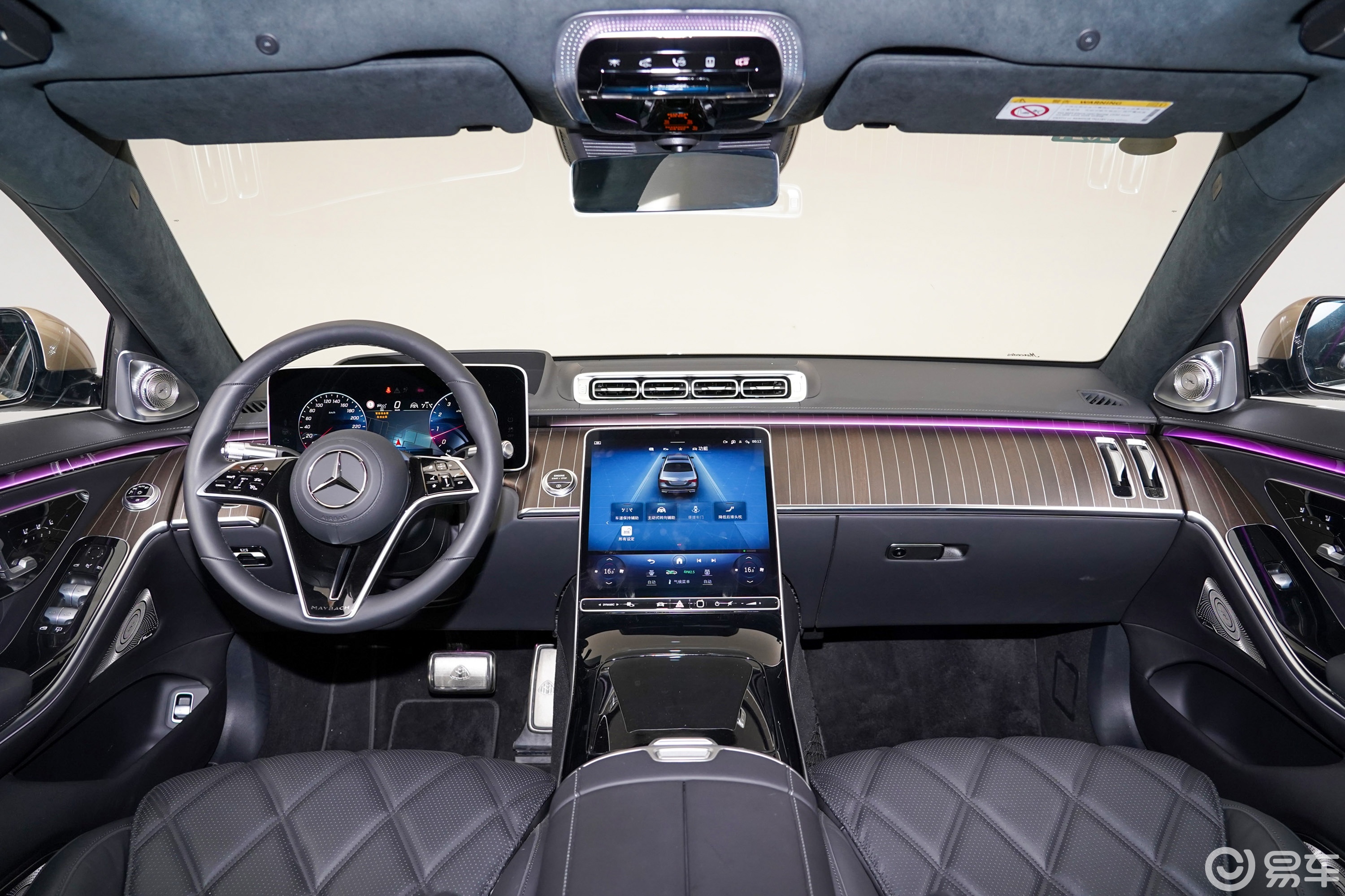 【迈巴赫S级S 680 4MATIC内饰全景正拍图片-汽车图片大全】-易车