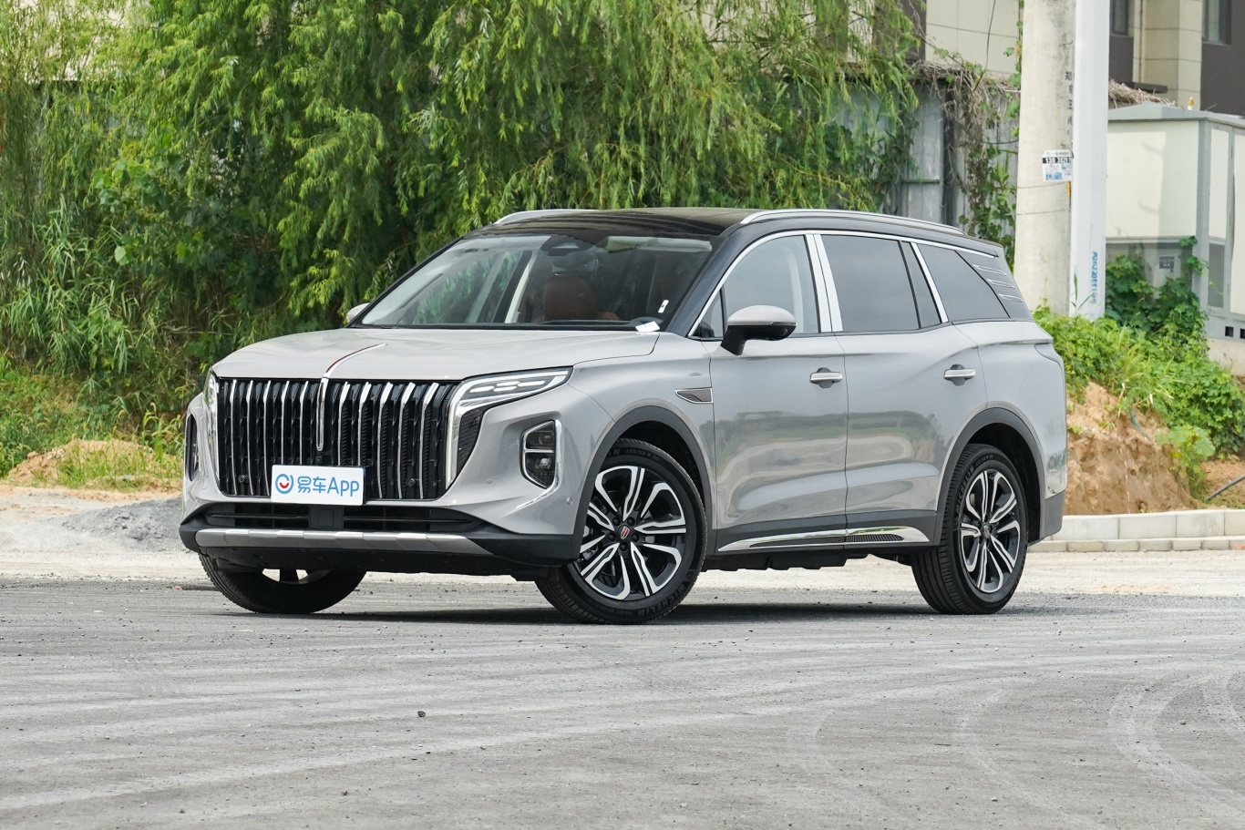 【红旗HS72.0T 四驱旗领版 7座侧前45度车头向左水平图片-汽车图片大全】-易车