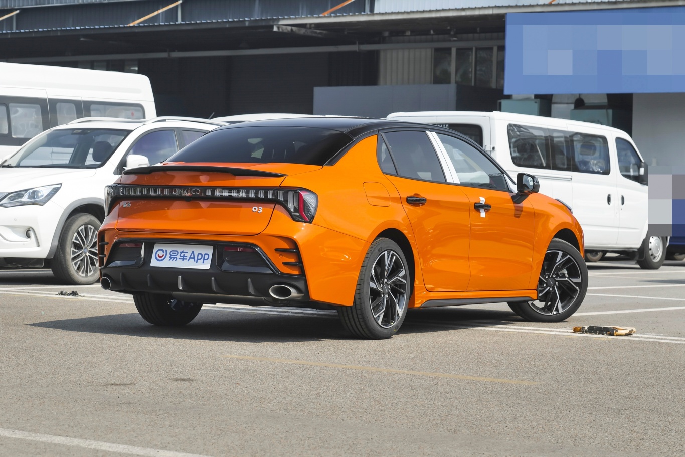 【领克032.0T T5 双离合两驱劲Pro 5座侧后45度车头向右水平图片-汽车图片大全】-易车