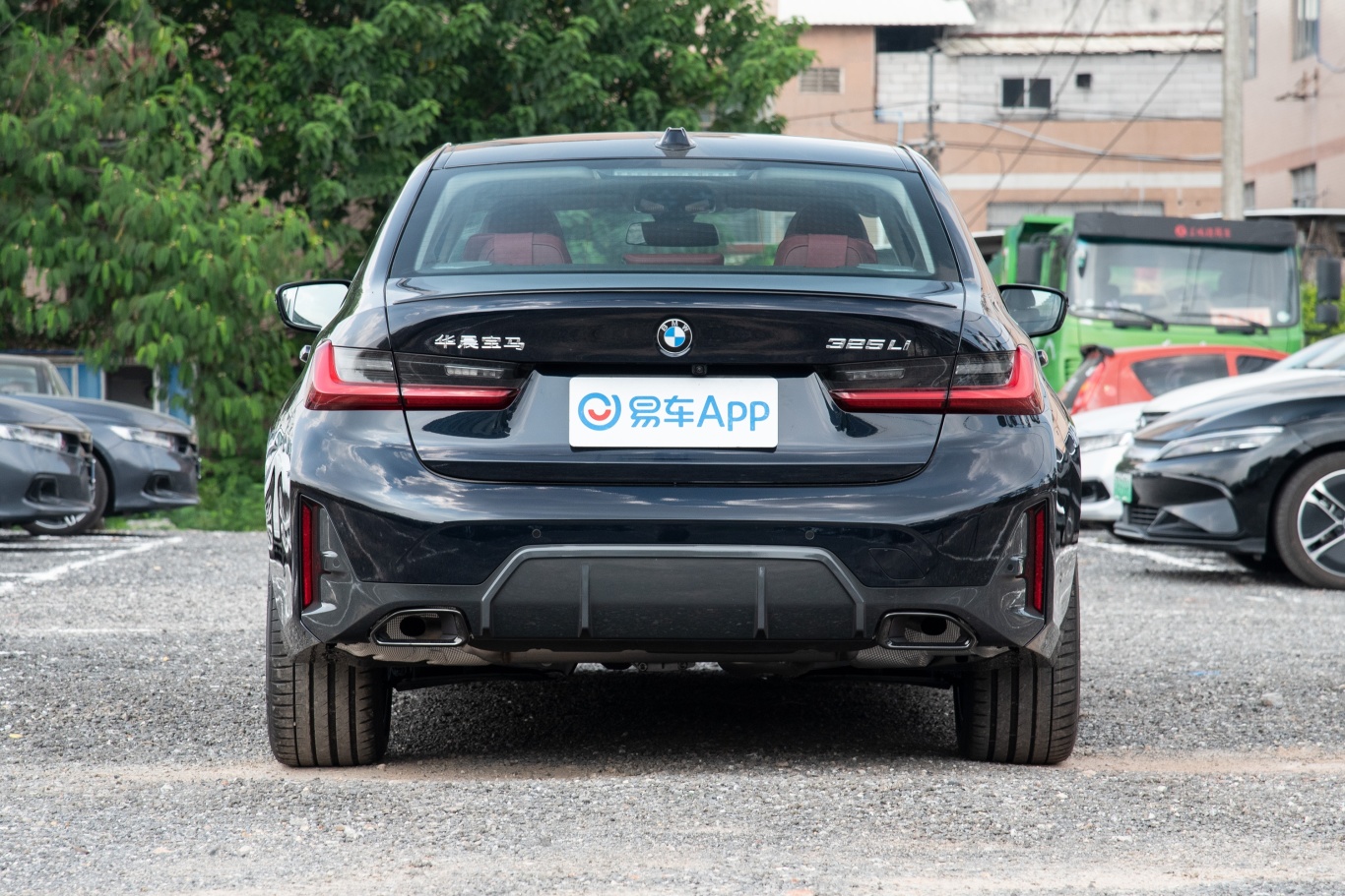 【宝马3系325Li M运动曜夜套装正后水平图片-汽车图片大全】-易车