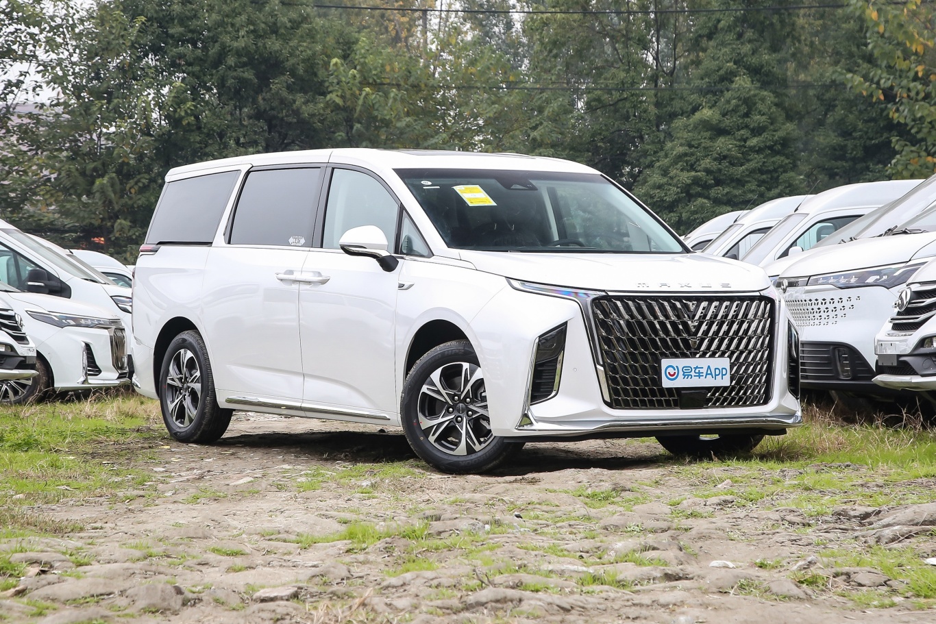 【大通G902.0T 星河版 7座侧前45度车头向右水平图片-汽车图片大全】-易车