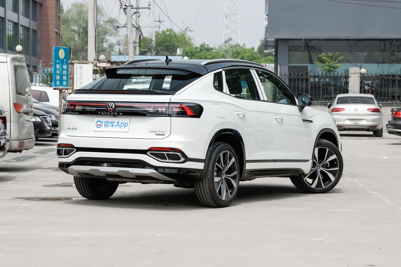 【探岳X380TSI 四驱旗舰智慧版侧后45度车头向右水平图片-汽车图片大全】-易车