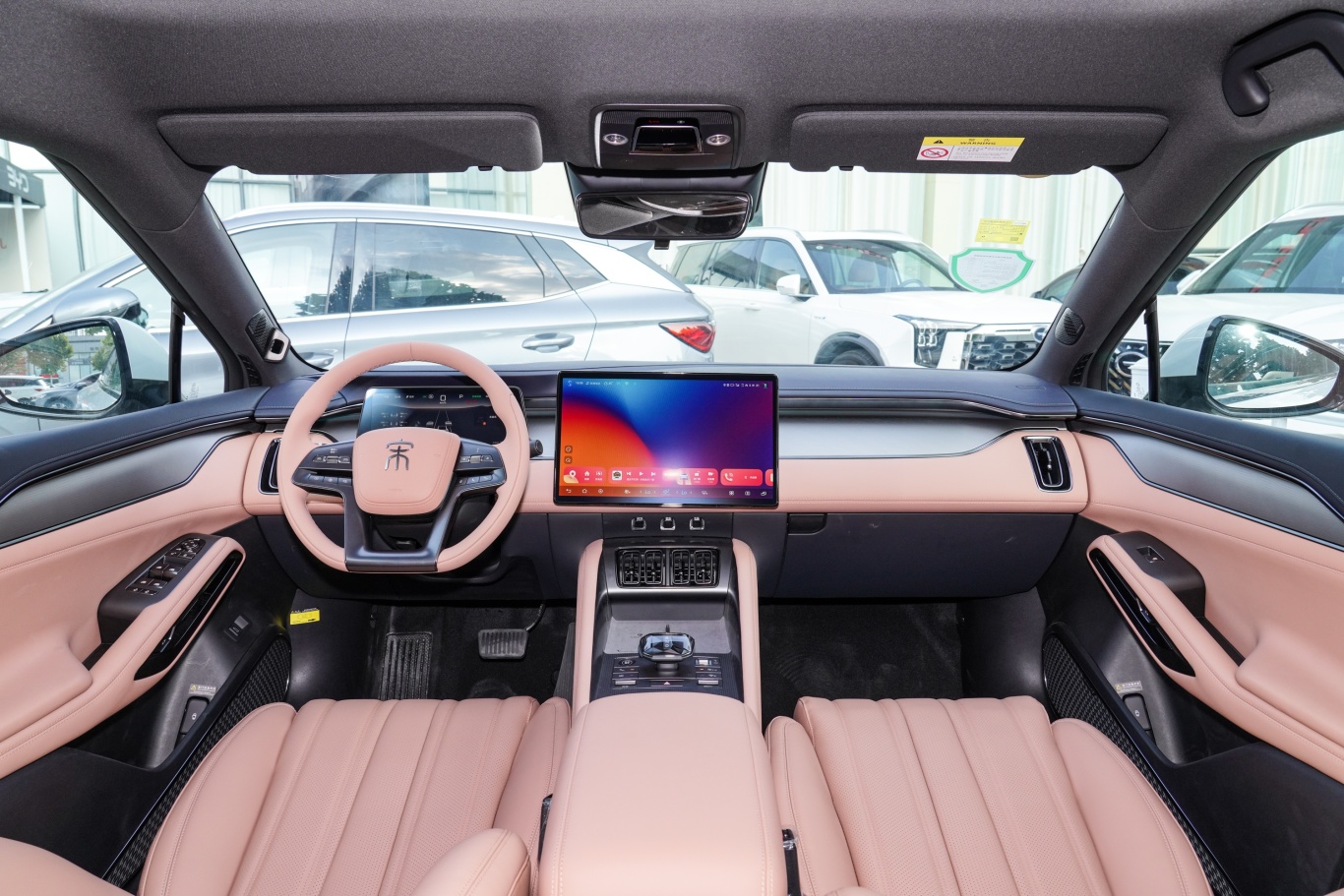 【宋L EV550km 后驱卓越型内饰全景正拍图片-汽车图片大全】-易车