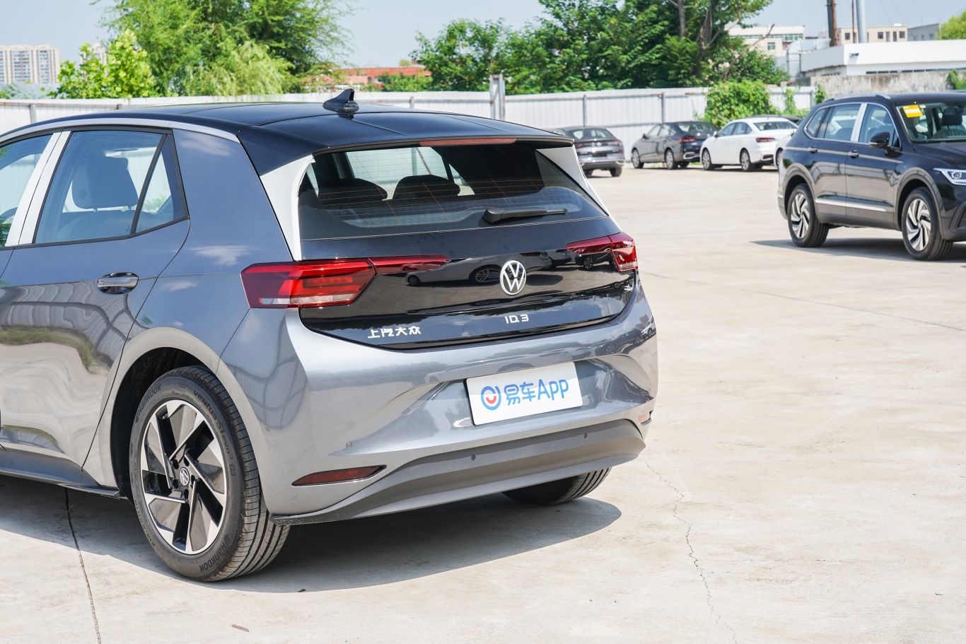 【大众ID.3聪明款 450km 极智版车尾特写图片-汽车图片大全】-易车