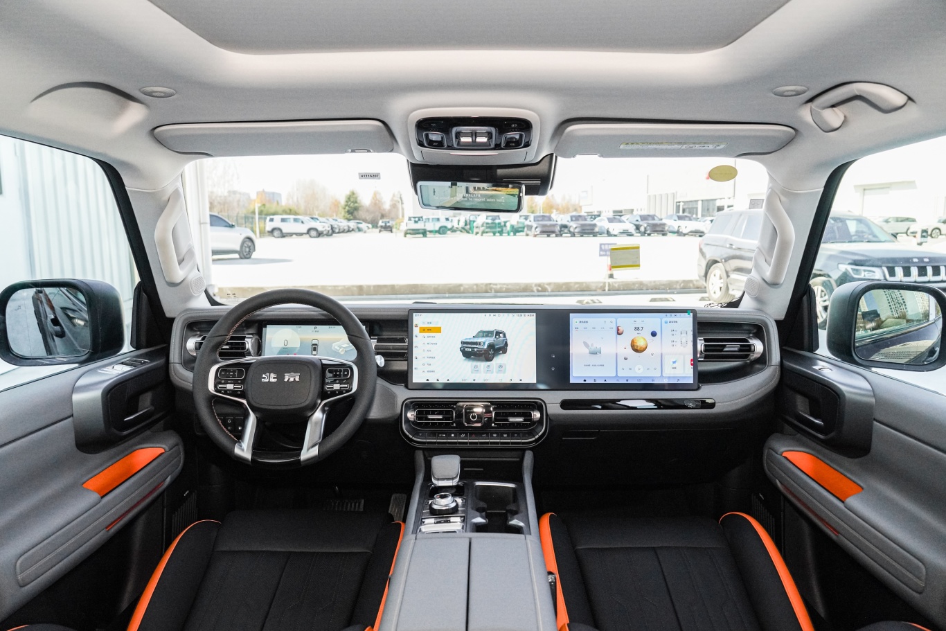 【北京越野BJ40增程1.5T 152km 进阶版内饰全景正拍图片-汽车图片大全】-易车