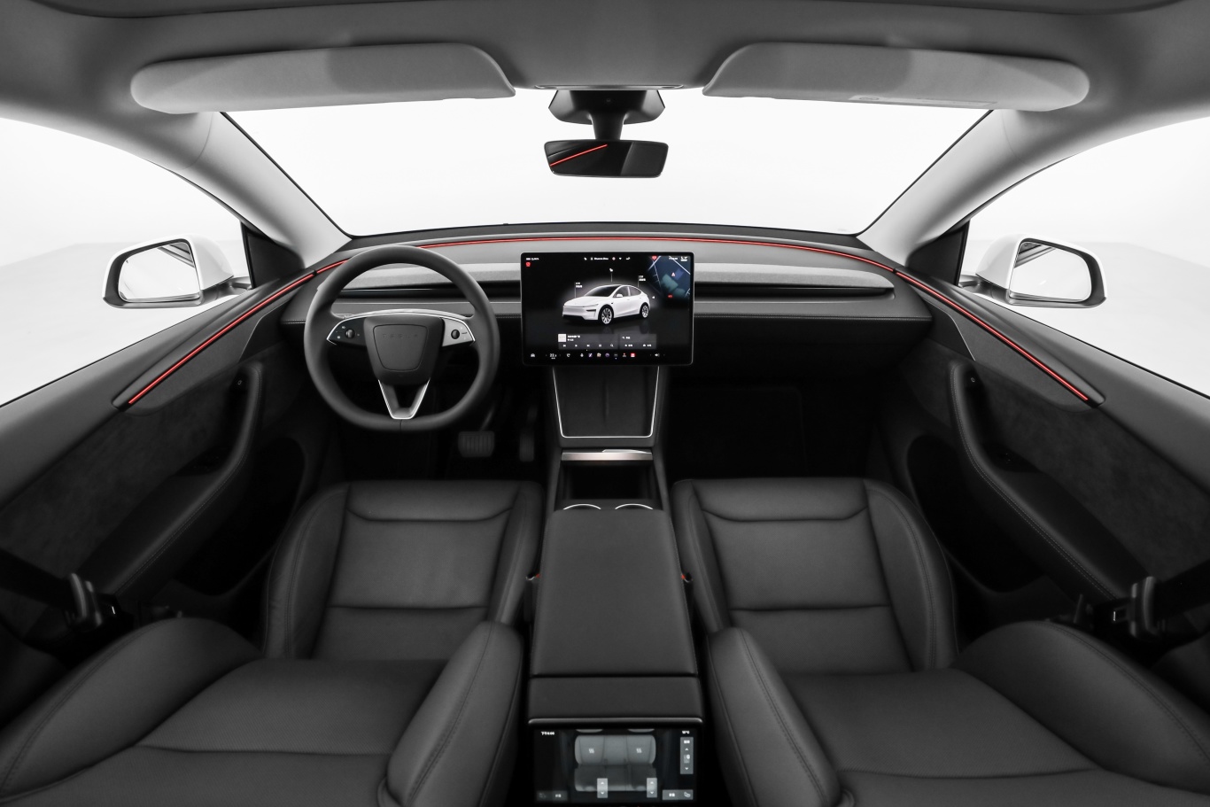 【Model Y719km 长续航全轮驱动版内饰全景正拍图片-汽车图片大全】-易车