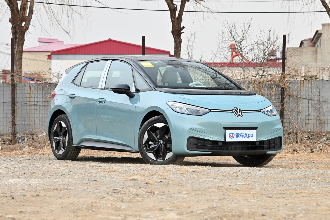 【大众ID.3聪明款 451km 出众版侧前45度车头向右水平图片-汽车图片大全】-易车