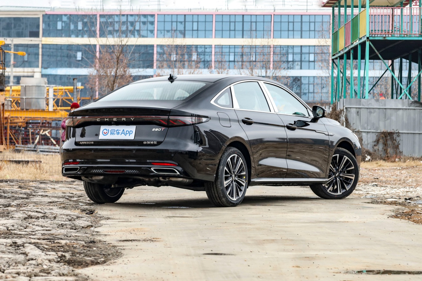 【艾瑞泽8 PRO1.6T 舒适型侧后45度车头向右水平图片-汽车图片大全】-易车