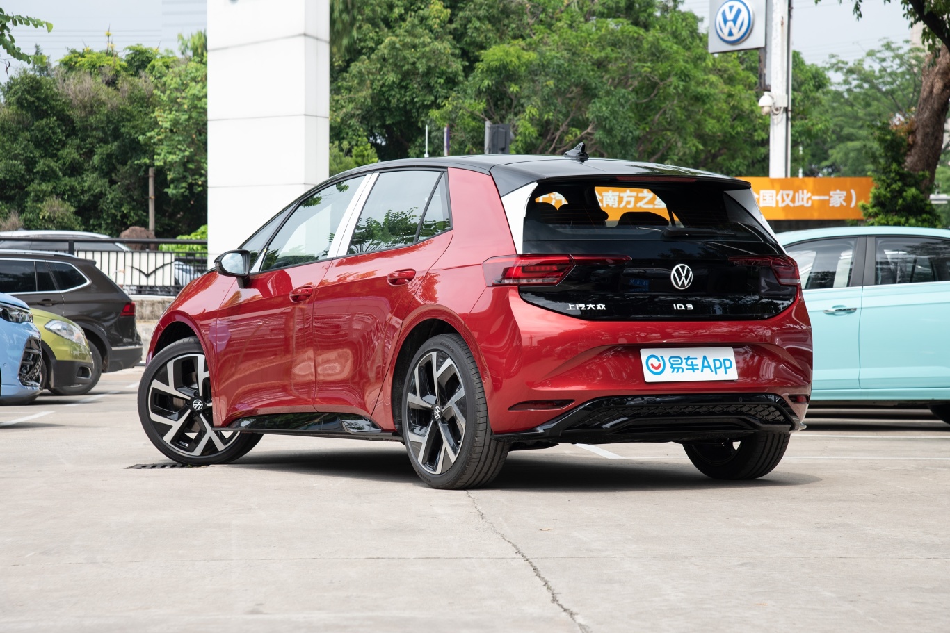 【大众ID.3GTX套件款 451km 极智版侧后45度车头向左水平图片-汽车图片大全】-易车