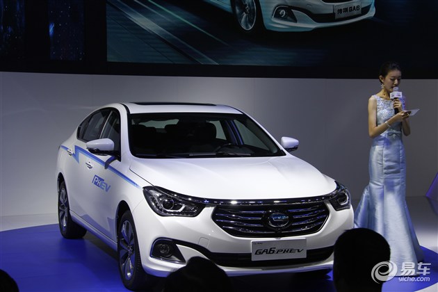 传祺GA6 PHEV广州车展首发 换装旋钮换挡_易车